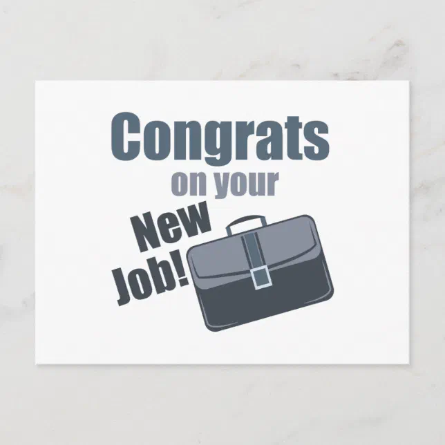 New Job Postcard | Zazzle