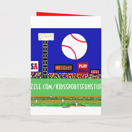 New Kids Baseball Happy Birthday Card Gift | Zazzle