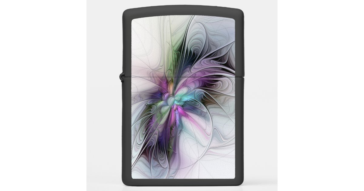 New Life, Colorful Abstract Fractal Art Fantasy Zippo Lighter | Zazzle