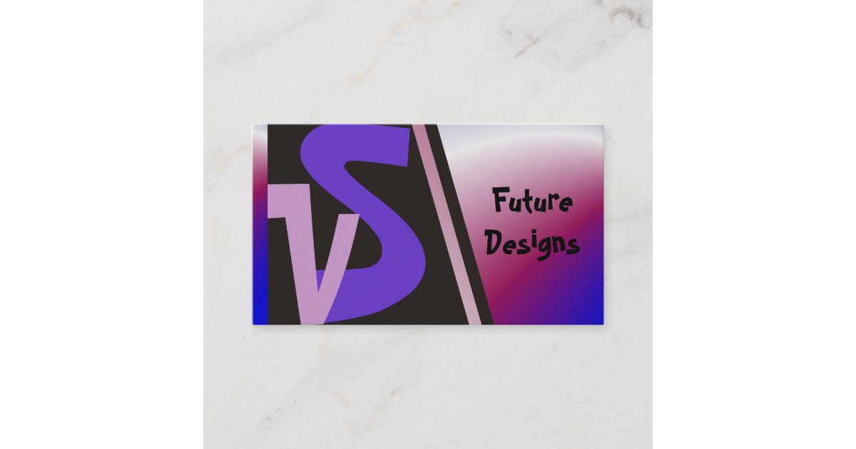 New Look Monogram Business Cards | Zazzle