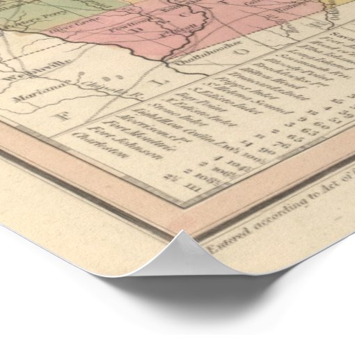 New Map Of Georgia Poster | Zazzle