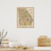 New Map Of Georgia Poster | Zazzle