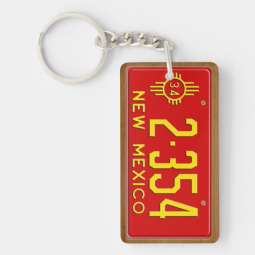 New Mexico 1934 Vintage License Plate Keychain | Zazzle