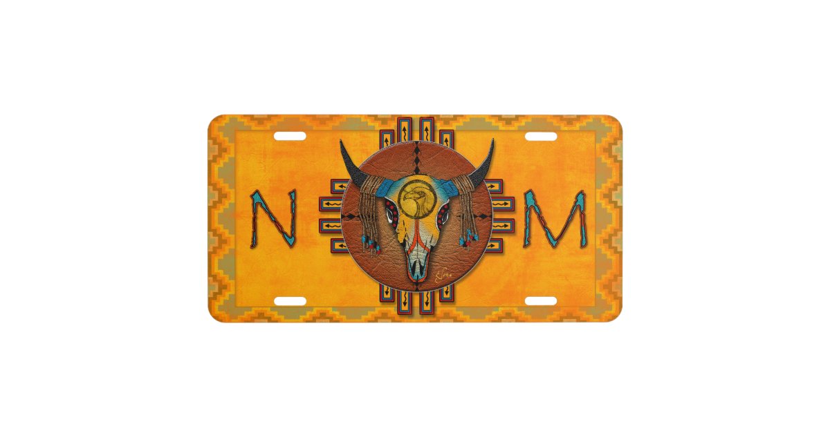 New Mexico Artistic Front License Plate | Zazzle
