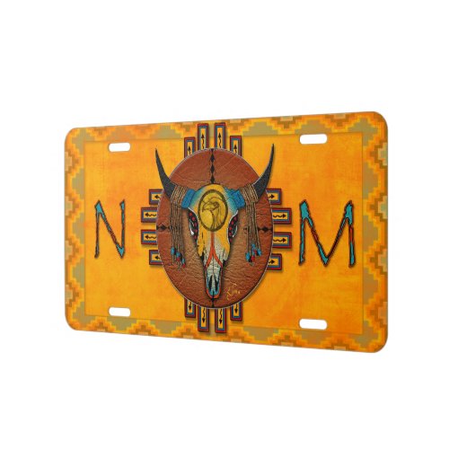 New Mexico Artistic Front License Plate | Zazzle