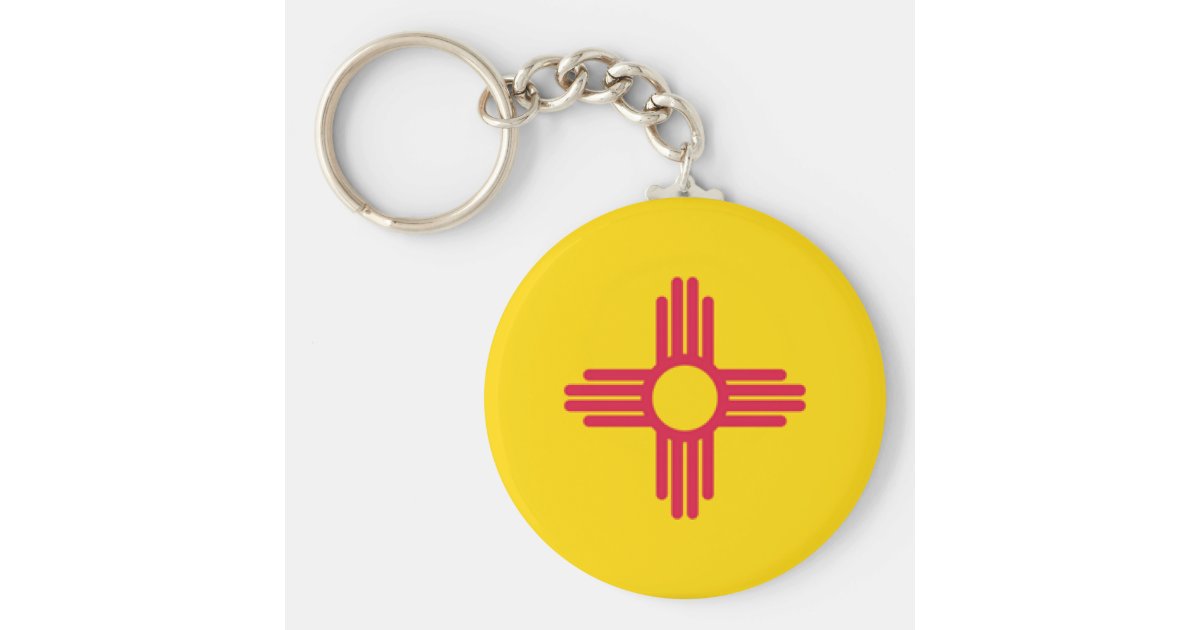 New Mexico Flag Keychain | Zazzle