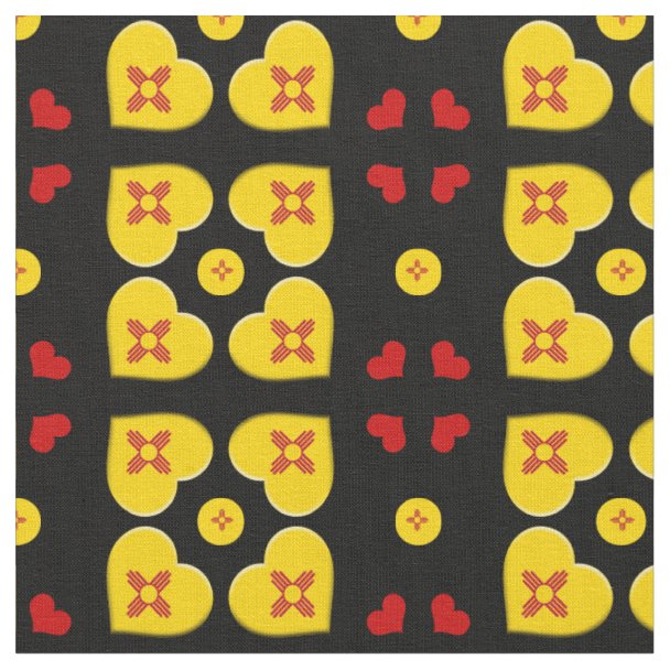 Flag of New Mexico Fabric | Zazzle