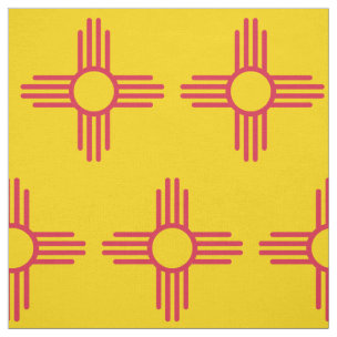 Flag of New Mexico Fabric | Zazzle