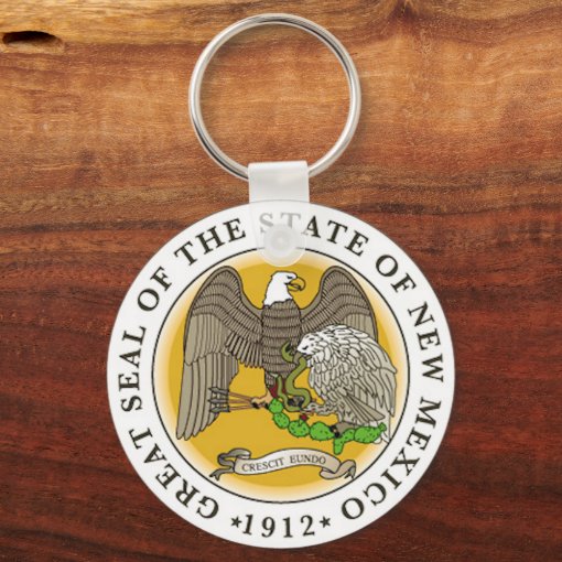 New Mexico Great Seal Keychain | Zazzle
