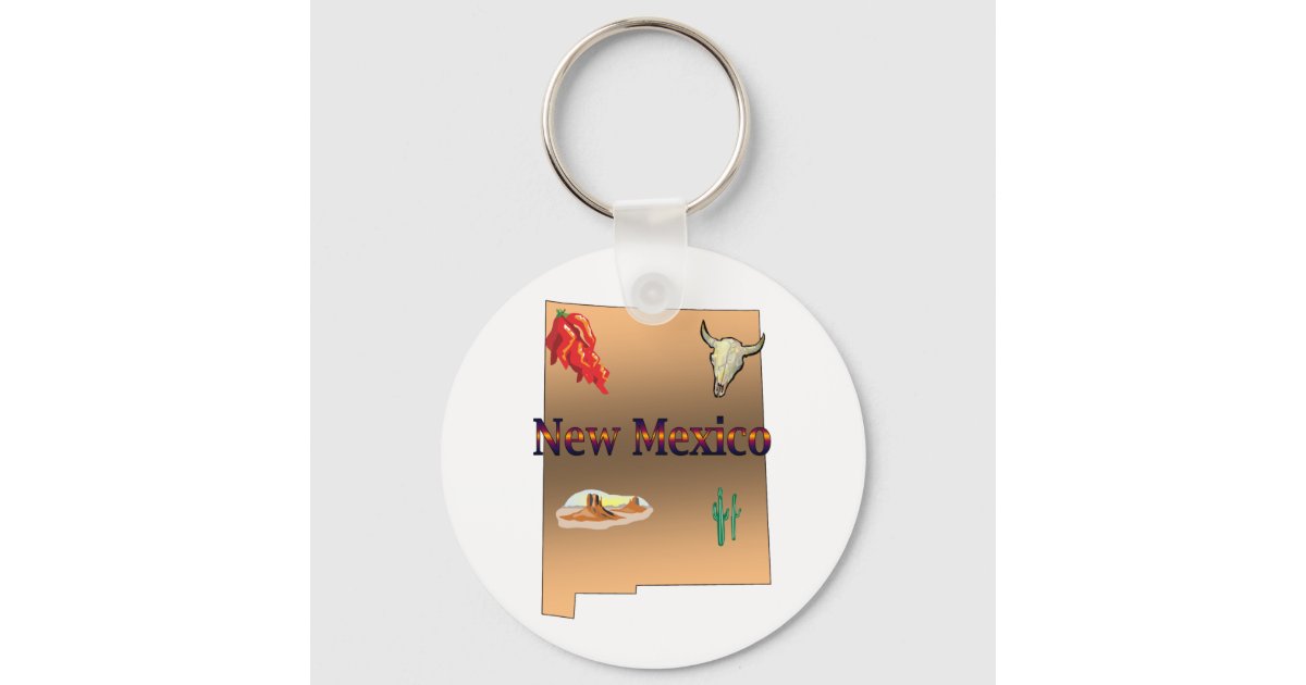 New Mexico Keychain | Zazzle