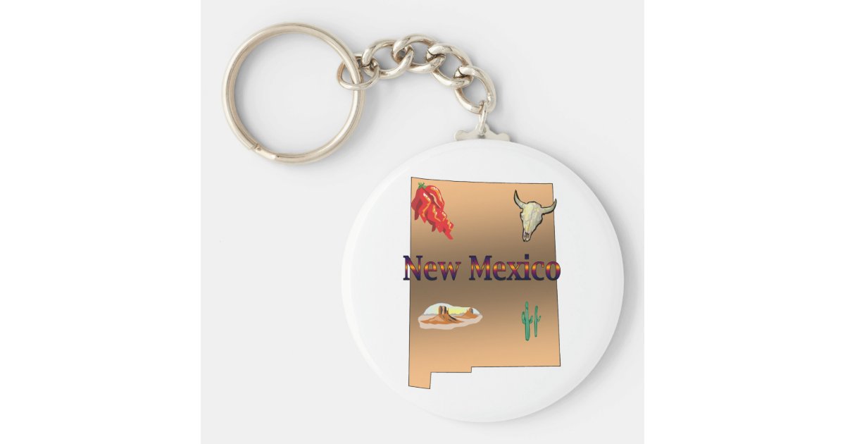 New Mexico Keychain | Zazzle
