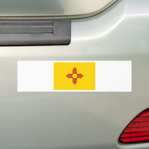 New Mexico State Flag Bumper Sticker | Zazzle