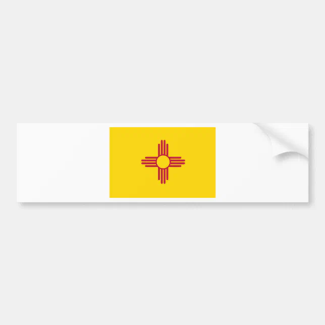 New Mexico State Flag Bumper Sticker | Zazzle