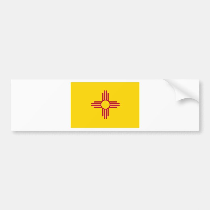 New Mexico State Flag Bumper Sticker | Zazzle.com
