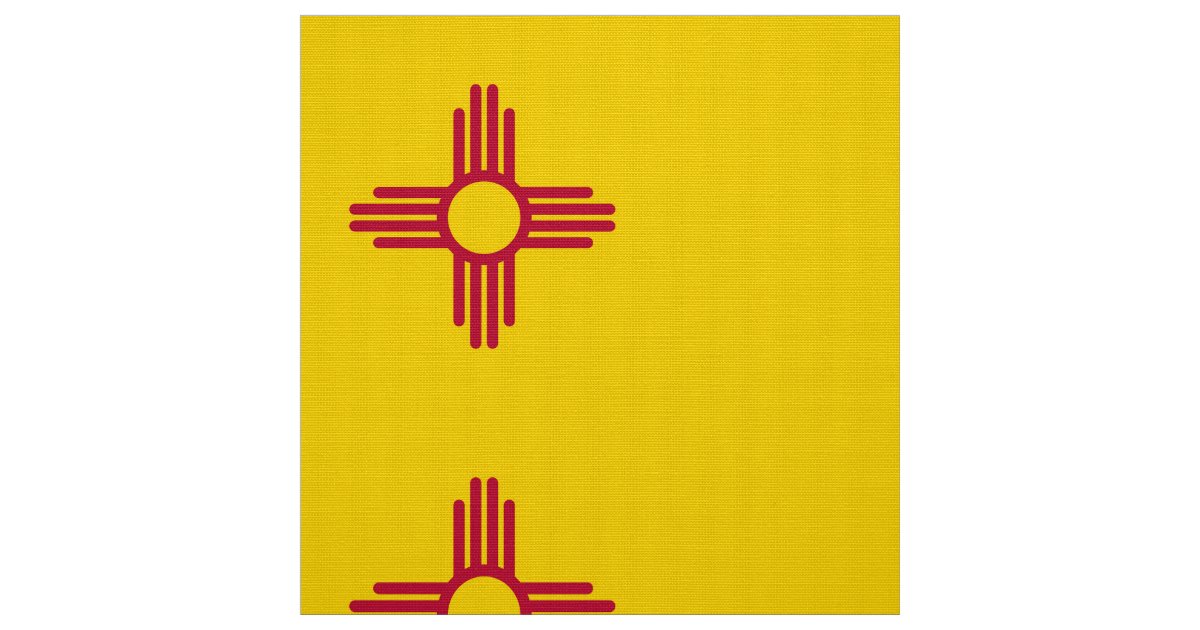 New Mexico State Flag Fabric Design | Zazzle