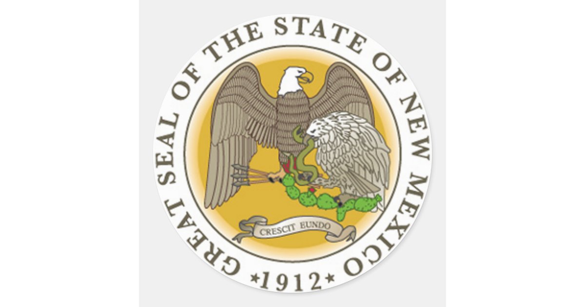 New Mexico State Seal Sticker | Zazzle.com