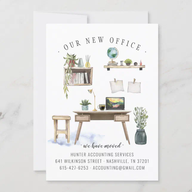 New Office Moving Announcement | Zazzle