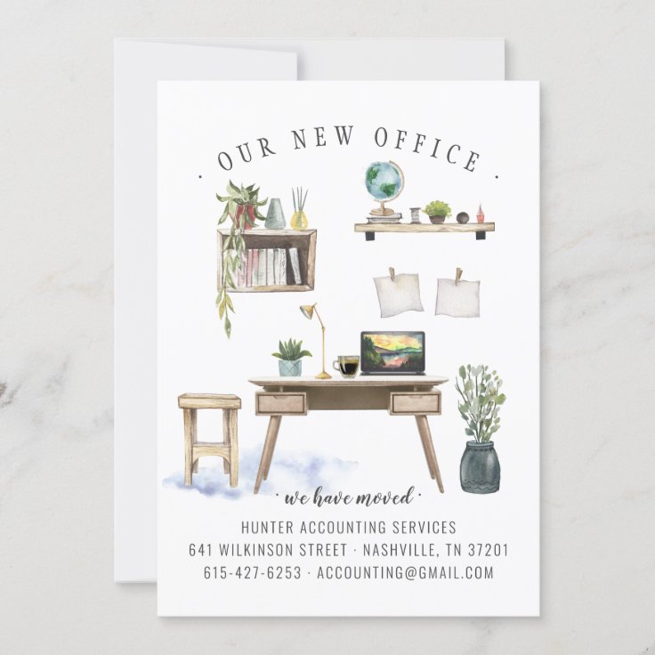 New Office Moving Announcement | Zazzle