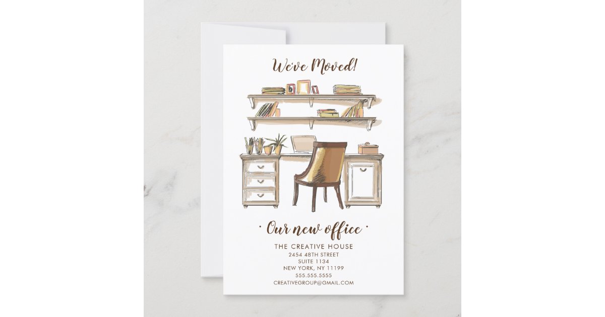 New Office Moving Announcement | Zazzle