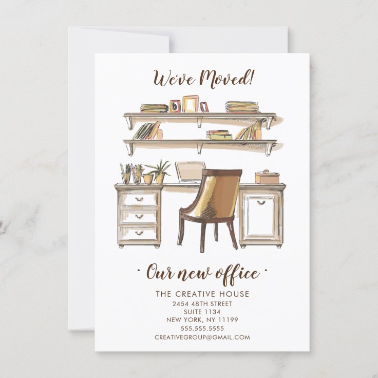 New Office Moving Announcement | Zazzle