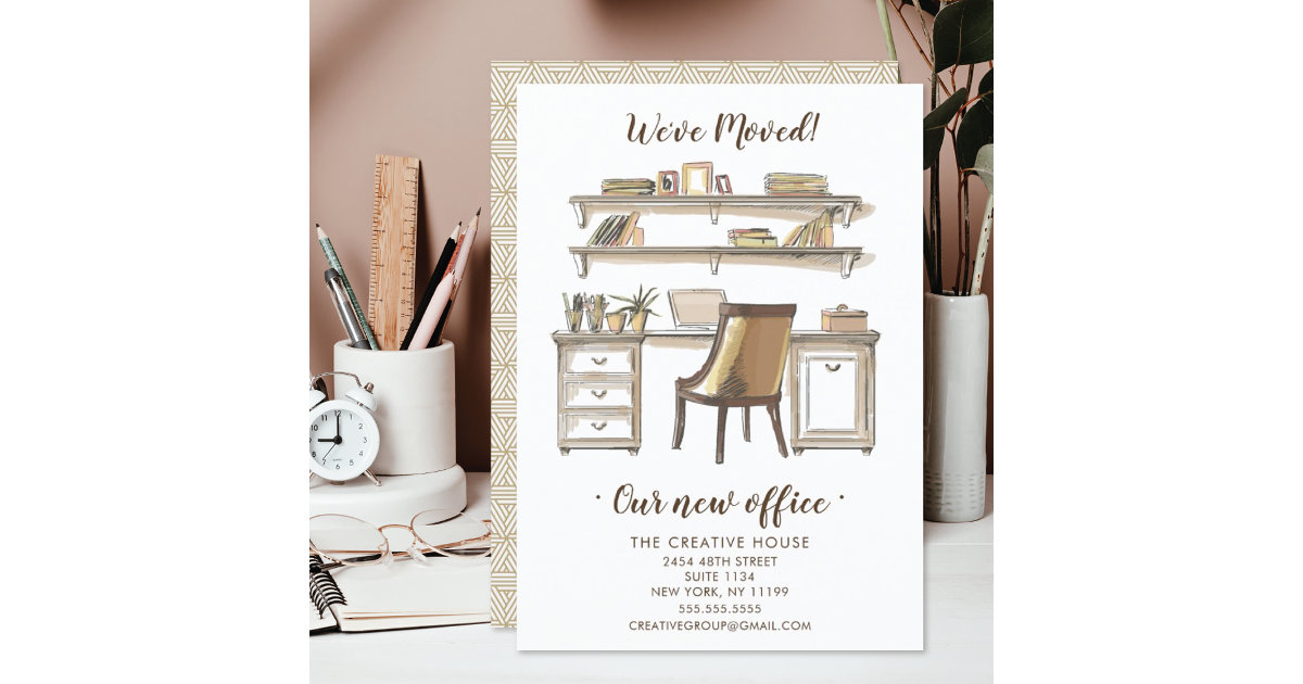 New Office Moving Announcement | Zazzle