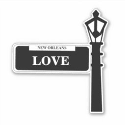 New Orleans Custom Street Sign Sticker | Zazzle