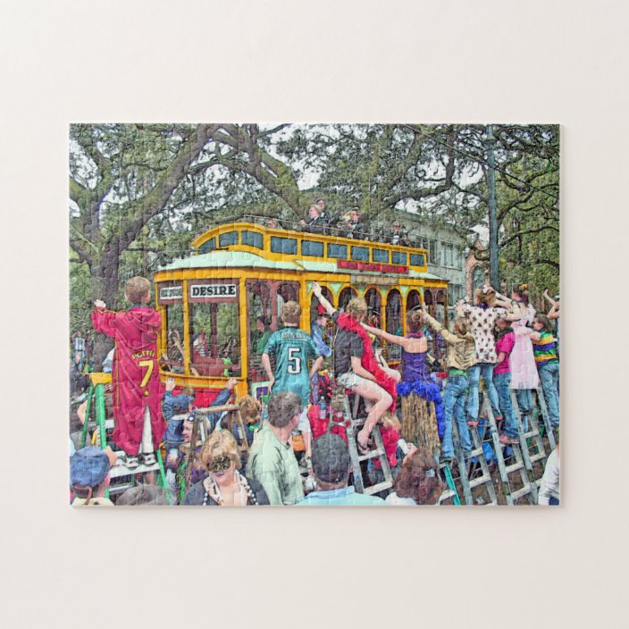 New Orleans Mardi Gras Parade Jigsaw Puzzle | Zazzle.com