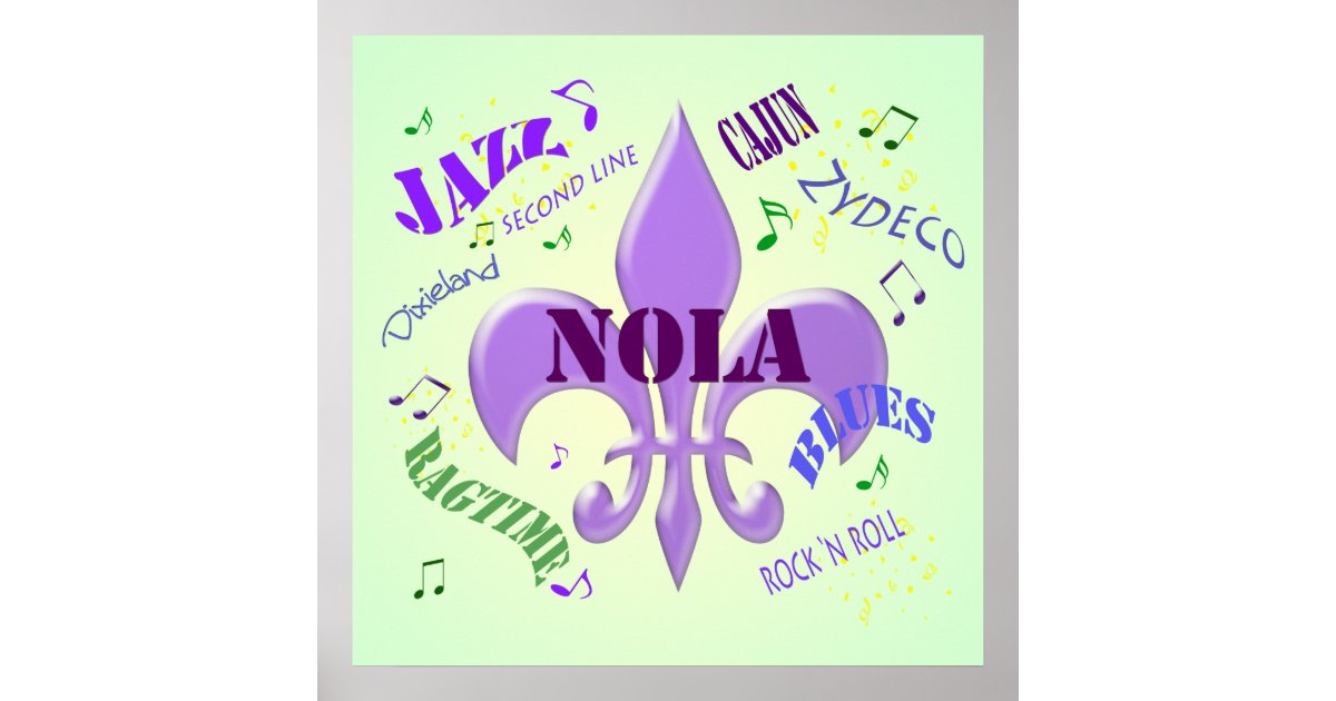 New Orleans Music Poster | Zazzle