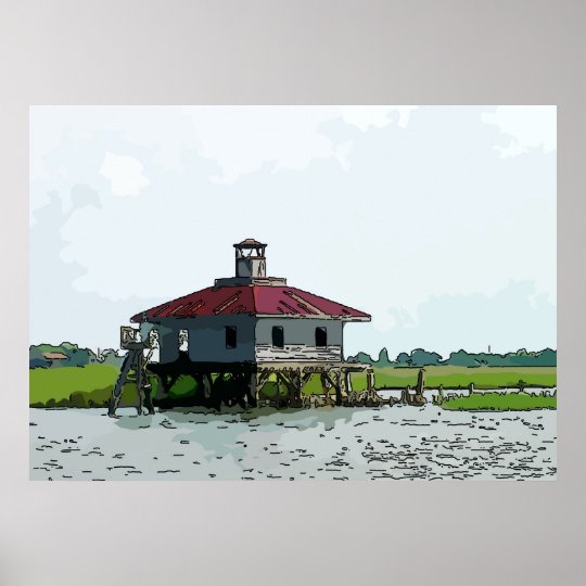 New Orleans Old Rigolets Lighthouse Poster | Zazzle.com