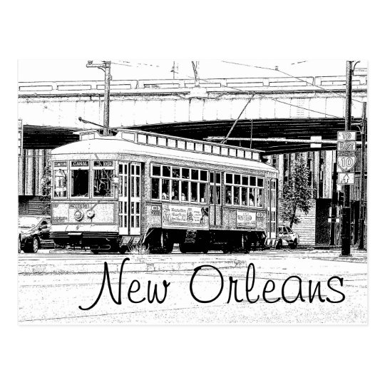 New Orleans Postcard - Trolley Car | Zazzle.com