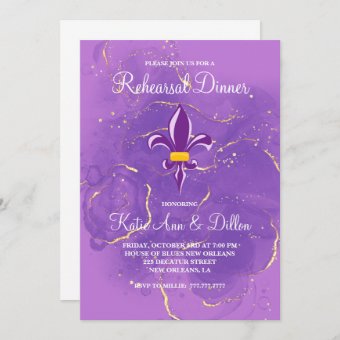 New Orleans Rehearsal Dinner Invitation | Zazzle