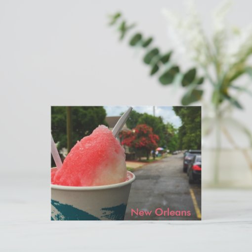New Orleans Snoball Postcard - Summer in NOLA! | Zazzle
