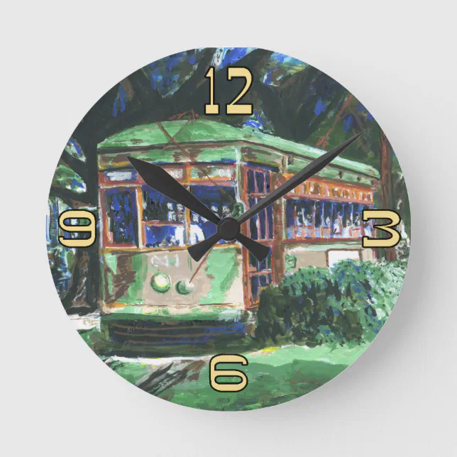 New Orleans Streetcar Clock Face | Zazzle