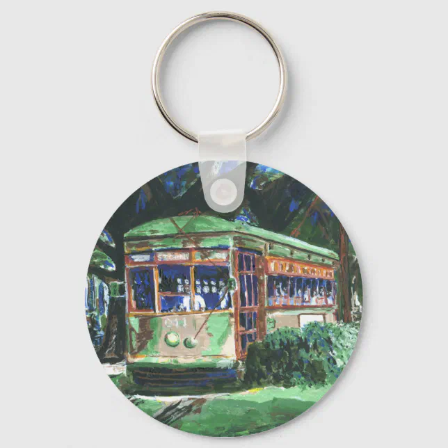 New Orleans Streetcar Keychain | Zazzle