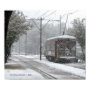 New Orleans Streetcar Snow Poster | Zazzle