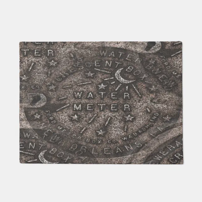 New Orleans Water Meter Lid Doormat | Zazzle New Orleans Water Meter Lid Doormat | Zazzle