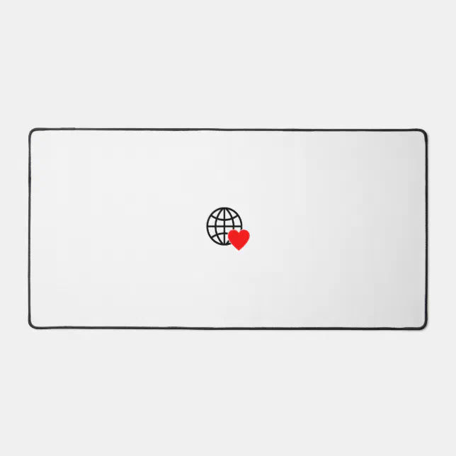 New personalize Text Logo Desk Mat | Zazzle