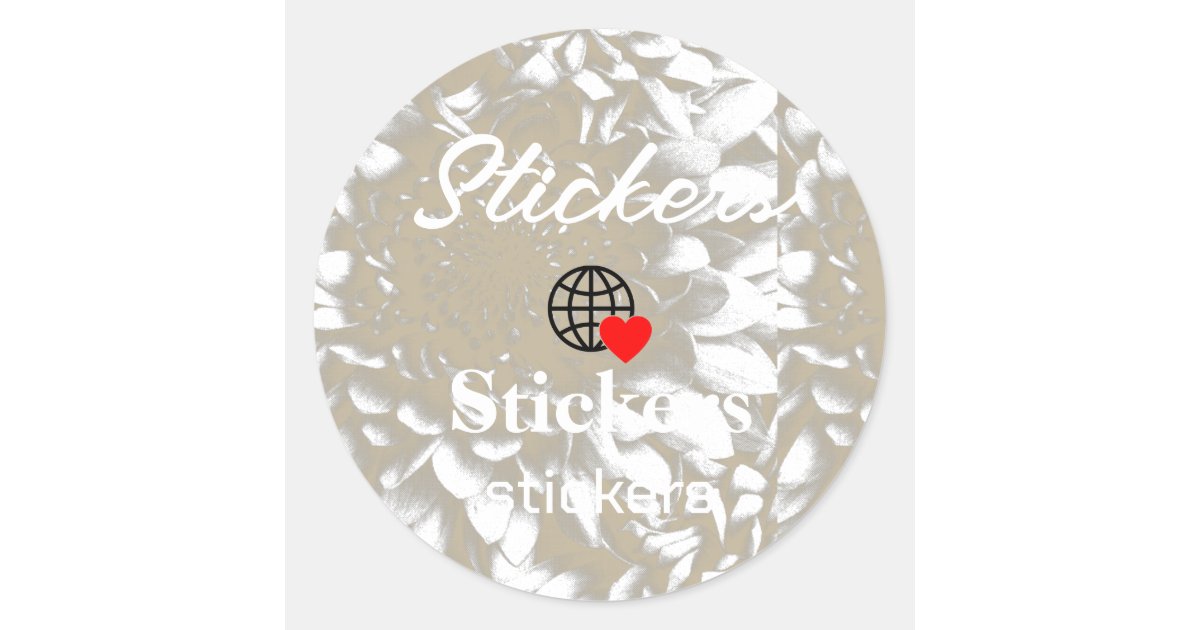 New personalize Text Logo Stickers | Zazzle