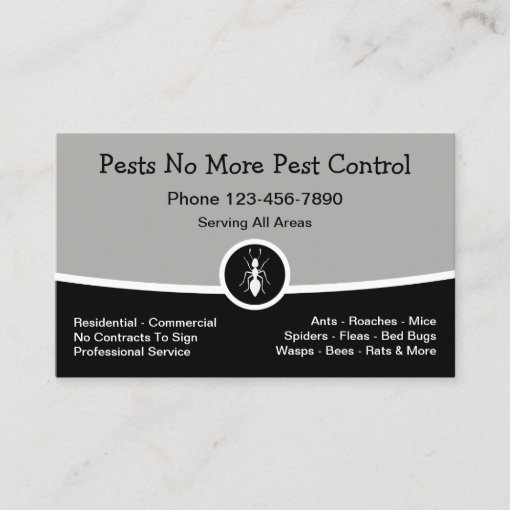 New Pest Control Exterminating Business Card | Zazzle