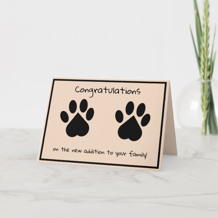 New Pet Congratulation Card | Zazzle.com