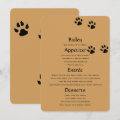 New Pet Menu Template | Zazzle