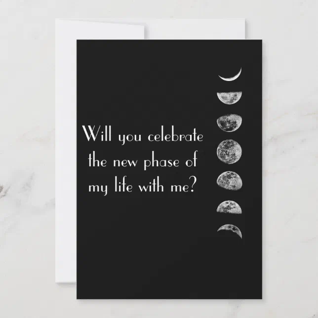 New phases of life celebration card. invitation | Zazzle