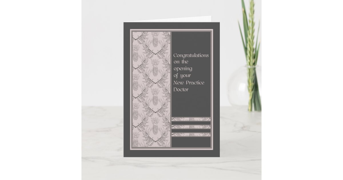 New Practice Opening for Doctor Card | Zazzle