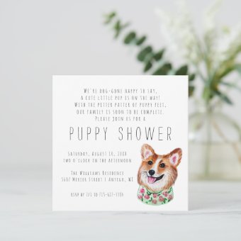 New Puppy | Puppy Shower Invitation | Zazzle