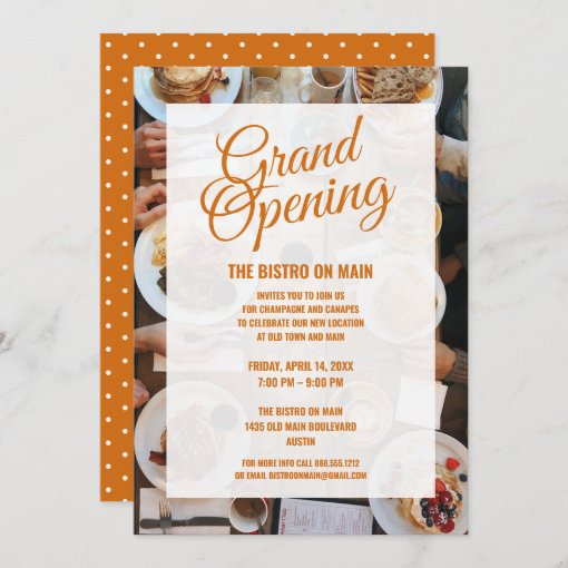 New Restaurant Grand Opening | Bistro Invitation | Zazzle