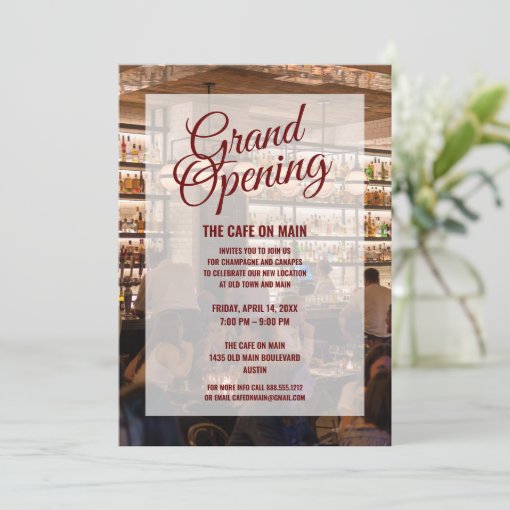 New Restaurant Grand Opening | New Invitation | Zazzle