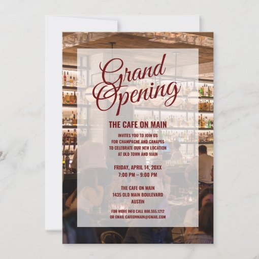 New Restaurant Grand Opening | New Invitation | Zazzle