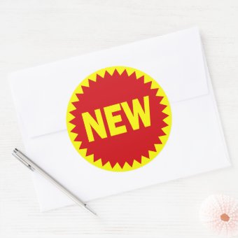 New Retail Sales Sticker | Zazzle