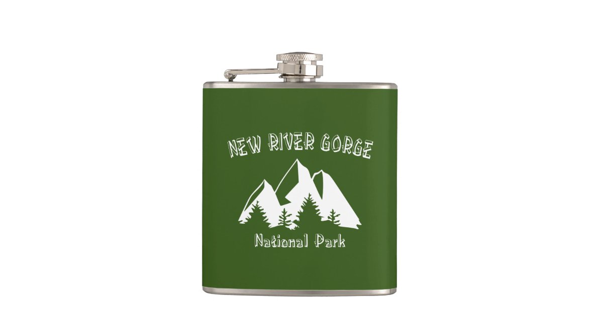 New River Gorge National Park Flask | Zazzle
