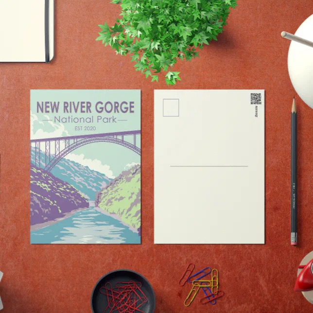 New River Gorge National Park West Virginia Bridge Postcard | Zazzle
